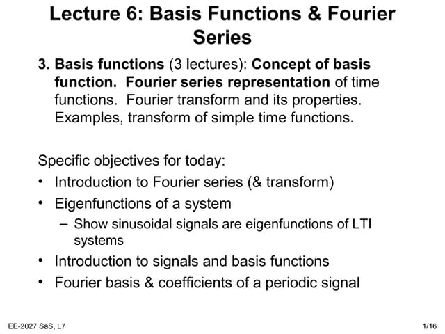Lecture 5: The Convolution Sum | PDF
