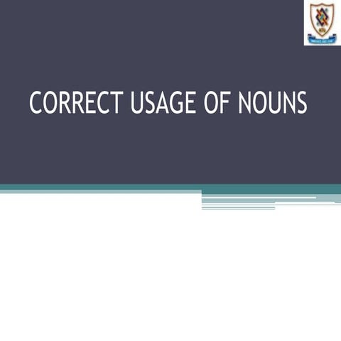 usage of noun | PPT