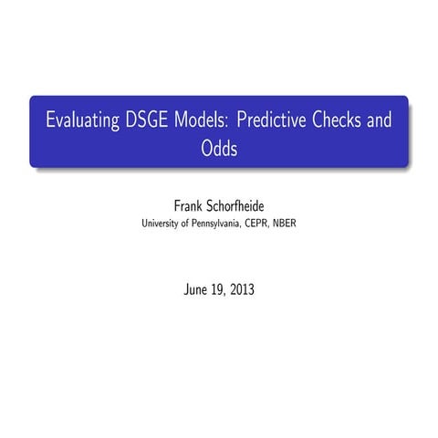 lecture 6 about bayesian econometrics and statistics | PPT