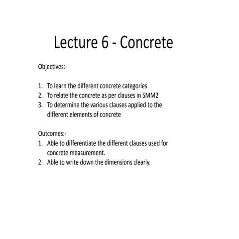 Concrete2014a-Lecture6 | PPTX | Geology | Science