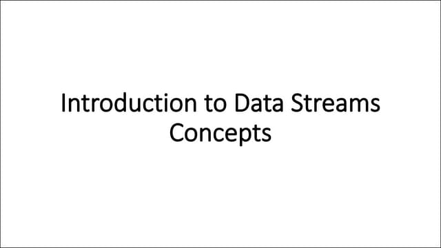 Lecture6 Introduction To Data Streams Pdf Databases Computer Software And Applications