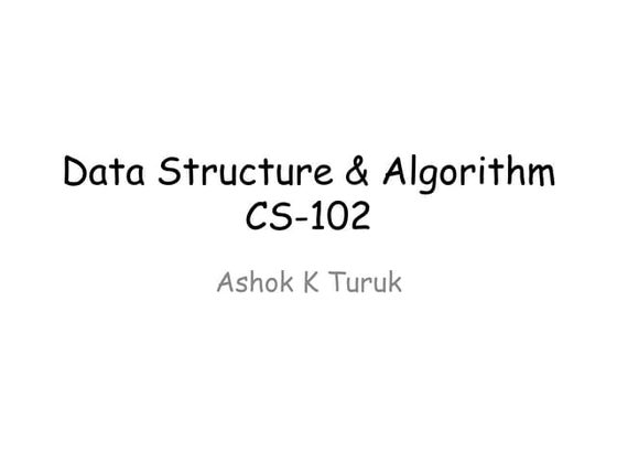 Lecture 12 Data Structures And Algorithms Ppt 2070