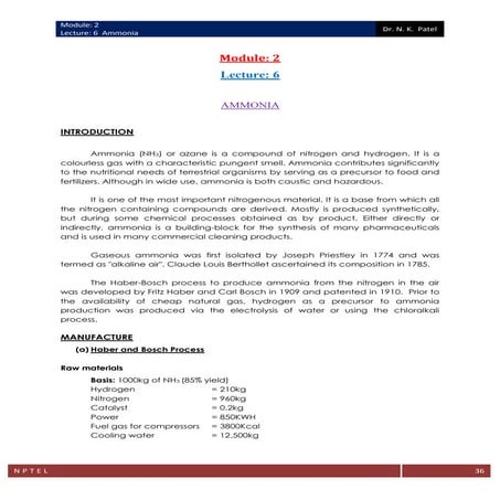 Industrial manufacturing of Nitric acid | PDF