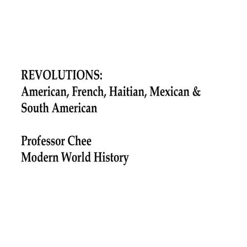Lecture 6A- Revolutions | PPT