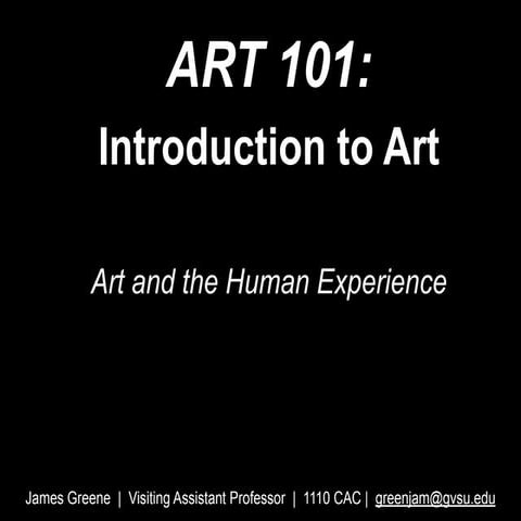 Art and the Human Experience | PPTX