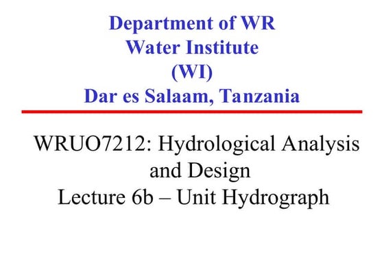 Lesson 15_Hydrograph Separation.pdf | Geology | Science