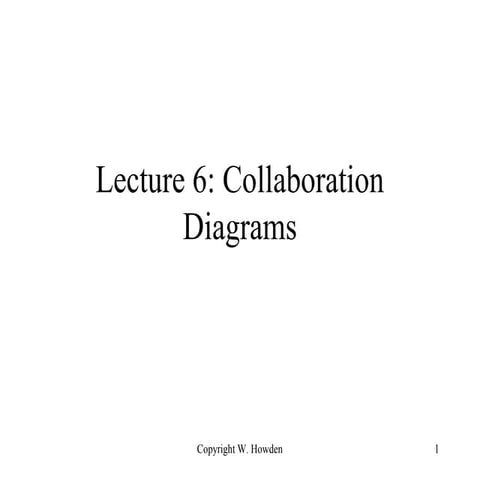Lecture 6 collaboration diagrams | PPT