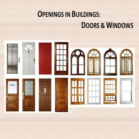 Lecture6 doors and windows | PPTX
