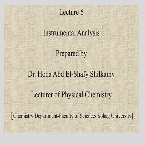 Lecture 6 Instrumental Analysisppt