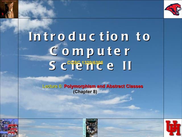 Lecture 6 polymorphism | PPT Lecture 6 polymorphism | PPT