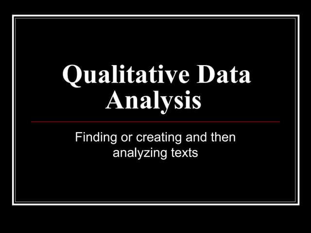Thematic analysis in qualitative research Explained with Example | PPTX
