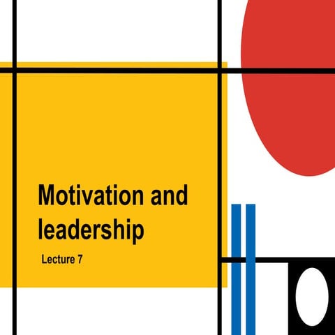 Motivation and leadership in management. | PDF