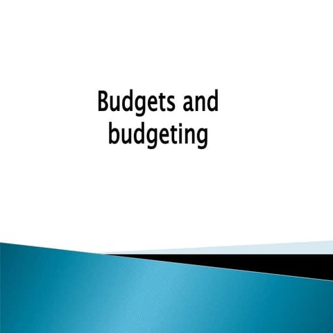 Lecture 7 budgeting | PPTX
