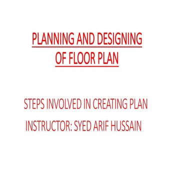 Lecture 70 (Guidelines for the designing of House Plans).pptx