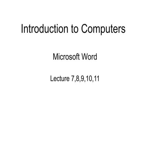 Lecture 7,8,9,10,11 Applications of information and communication ...
