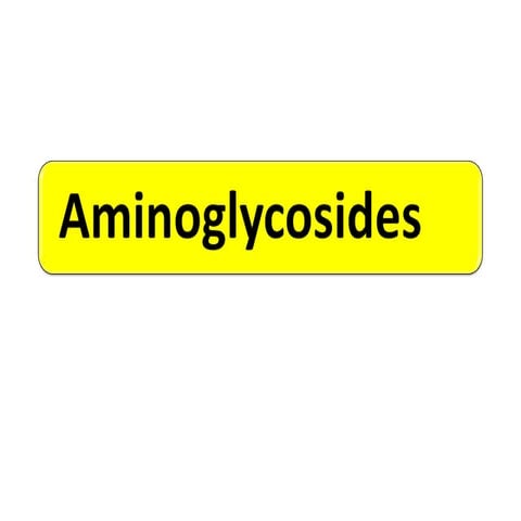Aminoglycosides2012 MOA Structure examplesppt | PPT