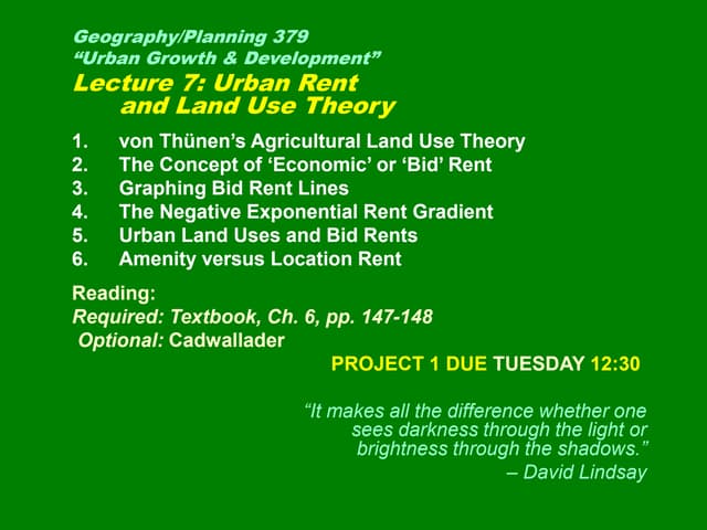 Central Place Theory | PPT