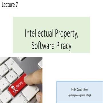 Lecture 7, Intellectual Property, Software Piracy.pdf