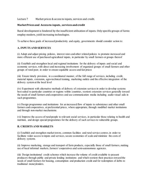 Lecture 6 rural public works | PDF