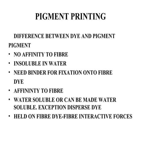 Lecture 7 pigment printing | PPT