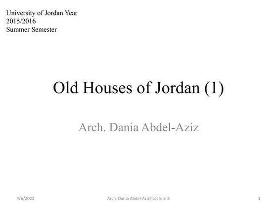 The architecture experience in Jordan during the nineties | PDF