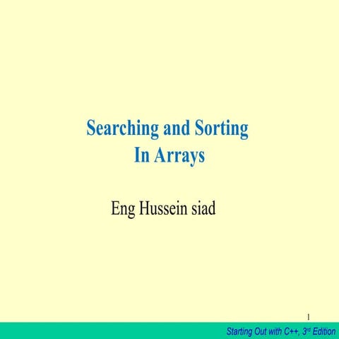 Presentation on C Array Sorting Program.pdf
