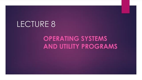 Operating system and its function | PPTX | Operating Systems | Computer ...