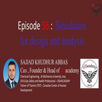 Episode 56 : Simulation for design and analysis | PPT