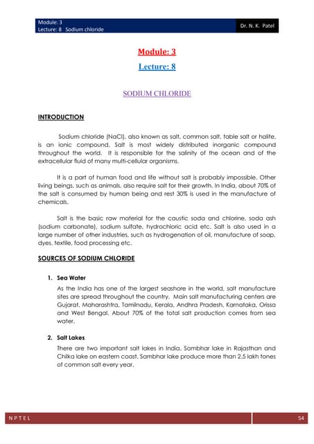 Production of Sea Salt | PDF | Chemistry | Science