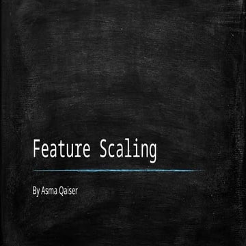 Data Scaling, data science, data preparation. | PPTX