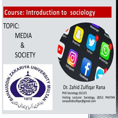 Lecture 8 Media and Society | PPTX