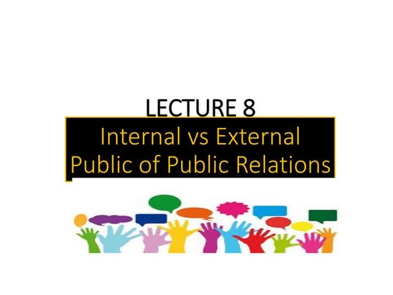 Internal vs external public of public relations | PPT | Business ...