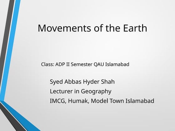 Lecture 7 unit 3 3(ii). Shape of the Earth | PPT