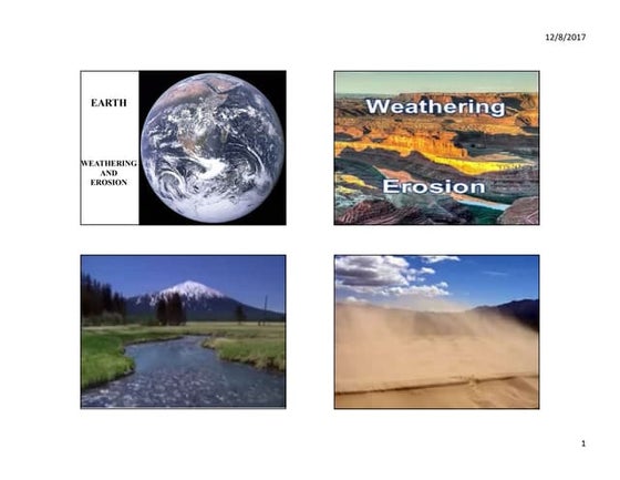 Glacial erosion and weathering | PPT