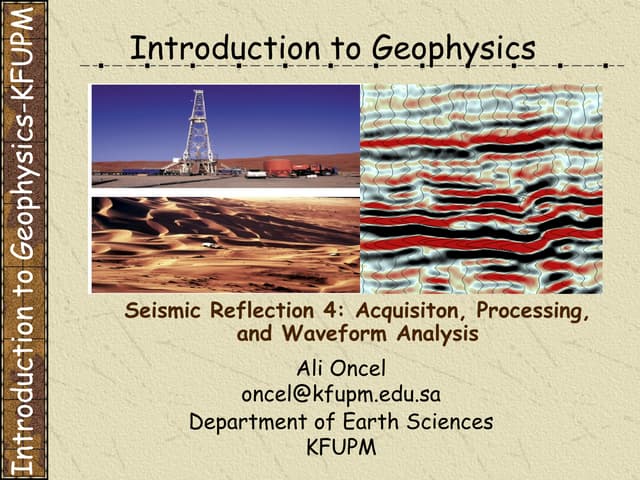 05 Introduction On Amplitudes For Seismic Method Ppt
