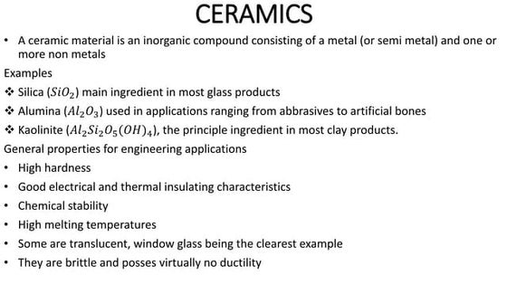 Degradation of ceramics | PPTX | Chemistry | Science