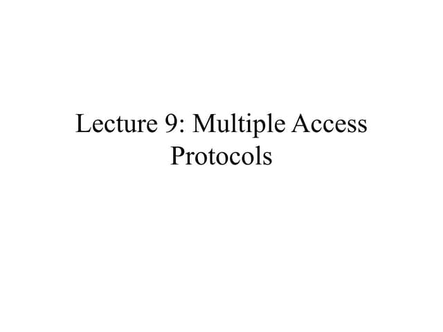 Medium Access Control Protocols Karthick | PPT Medium Access Control Protocols Karthick | PPT