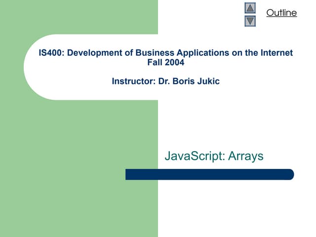 ajava arrays topic brief explanation data | PPT ajava arrays topic brief explanation data | PPT