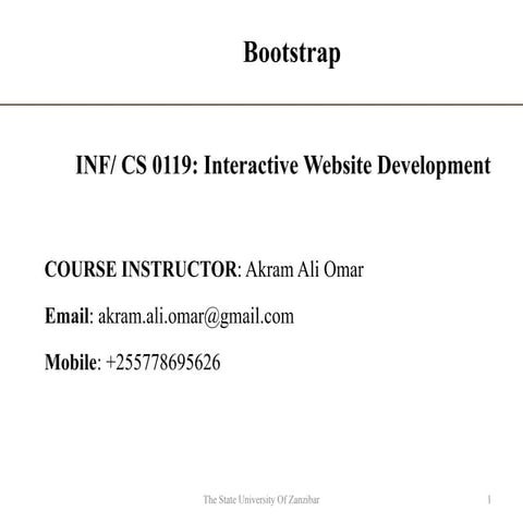 Lecture 9 Intruduction To Bootstrappptx 5796