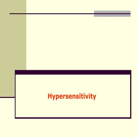Hypersensitity, And Types of Hypersensitivity I, II, III, IV | PPT