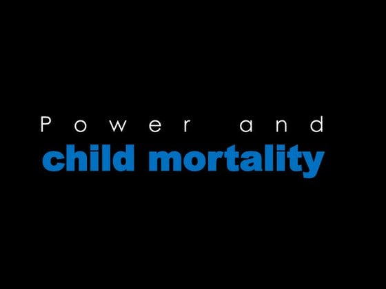 Reduce child mortality | PPTX