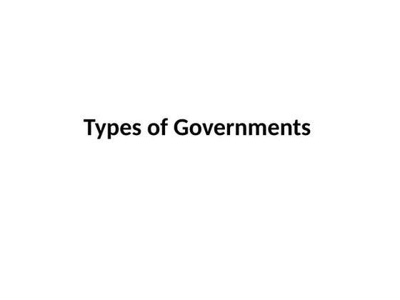 The 8 types of government[1] | PPT