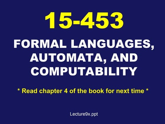 Turing Machine Theory Of Computation Ppt 5488