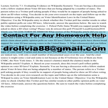 Lecture Activity 71 Evaluating Evidence On Wikipedia Scenario Youpdf 