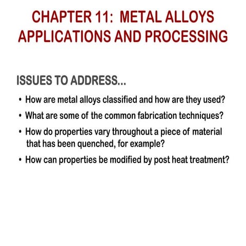 Alloys and its application and uses. | PPTX
