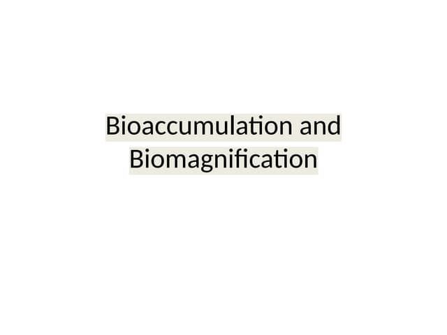 Biomagnification .ppsx