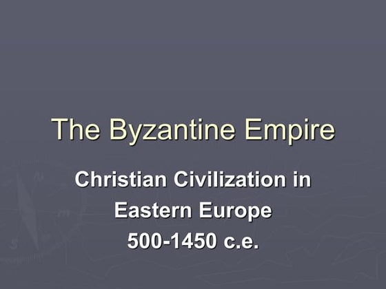 Byzantine Empire & Western Europe 500-1500 | PPT | Christianity ...