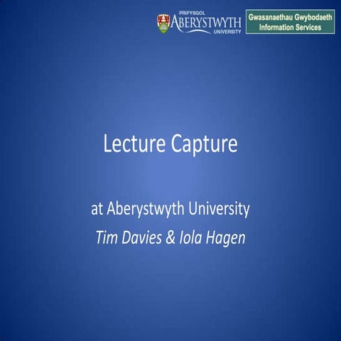 Lecture capture | PPTX