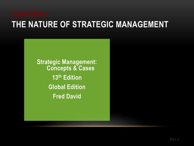 Strategic Management for Competitive Advantage | PPTX