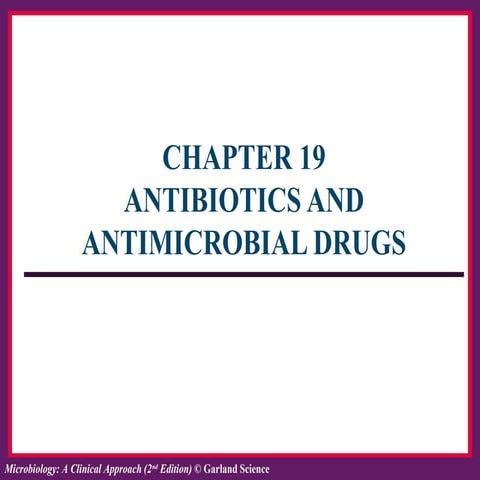 Ch. 19 Antibiotics and Antimicrobials | PPT